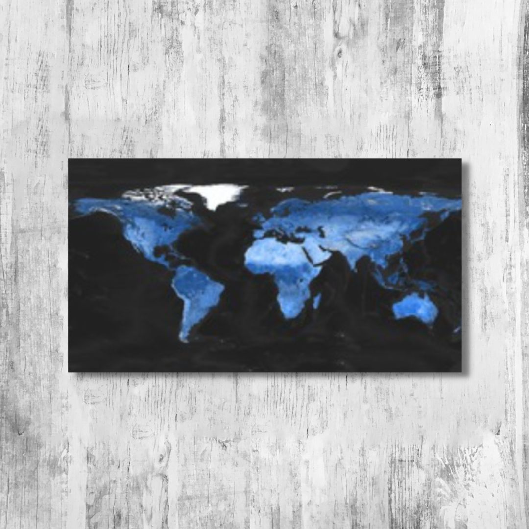 Mapa del Mundo Azul | Impresionante – www.impresionante.cl