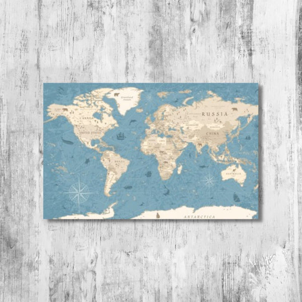 Mapa del Mundo Vintage | Impresionante – www.impresionante.cl